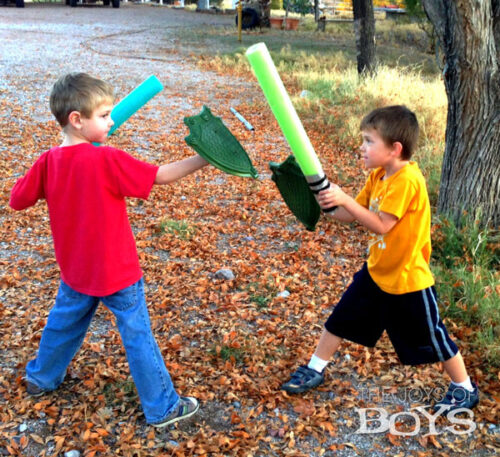 Pool Noodle Swords - The Joys of Boys