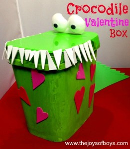 Crocodile Valentine Box - The Joys of Boys