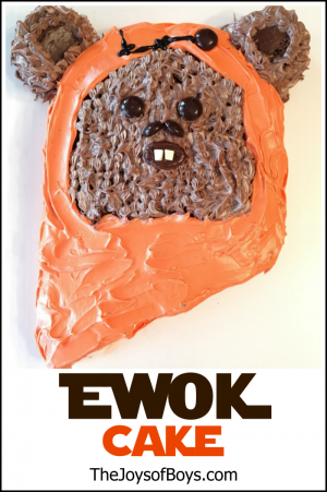 Ewok Cake: Easy Star Wars Birthday Cake - The Joys of Boys